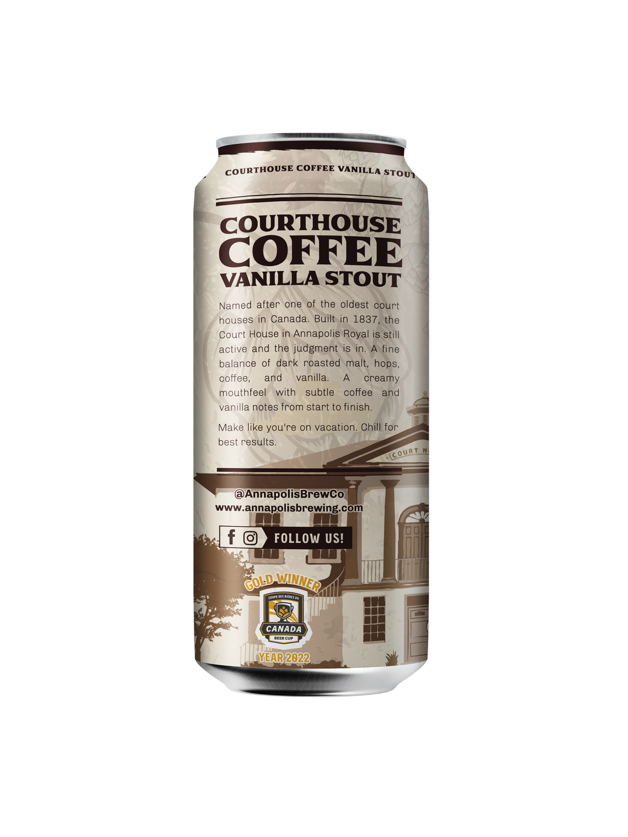 Courthouse Vanilla Stout 473ml